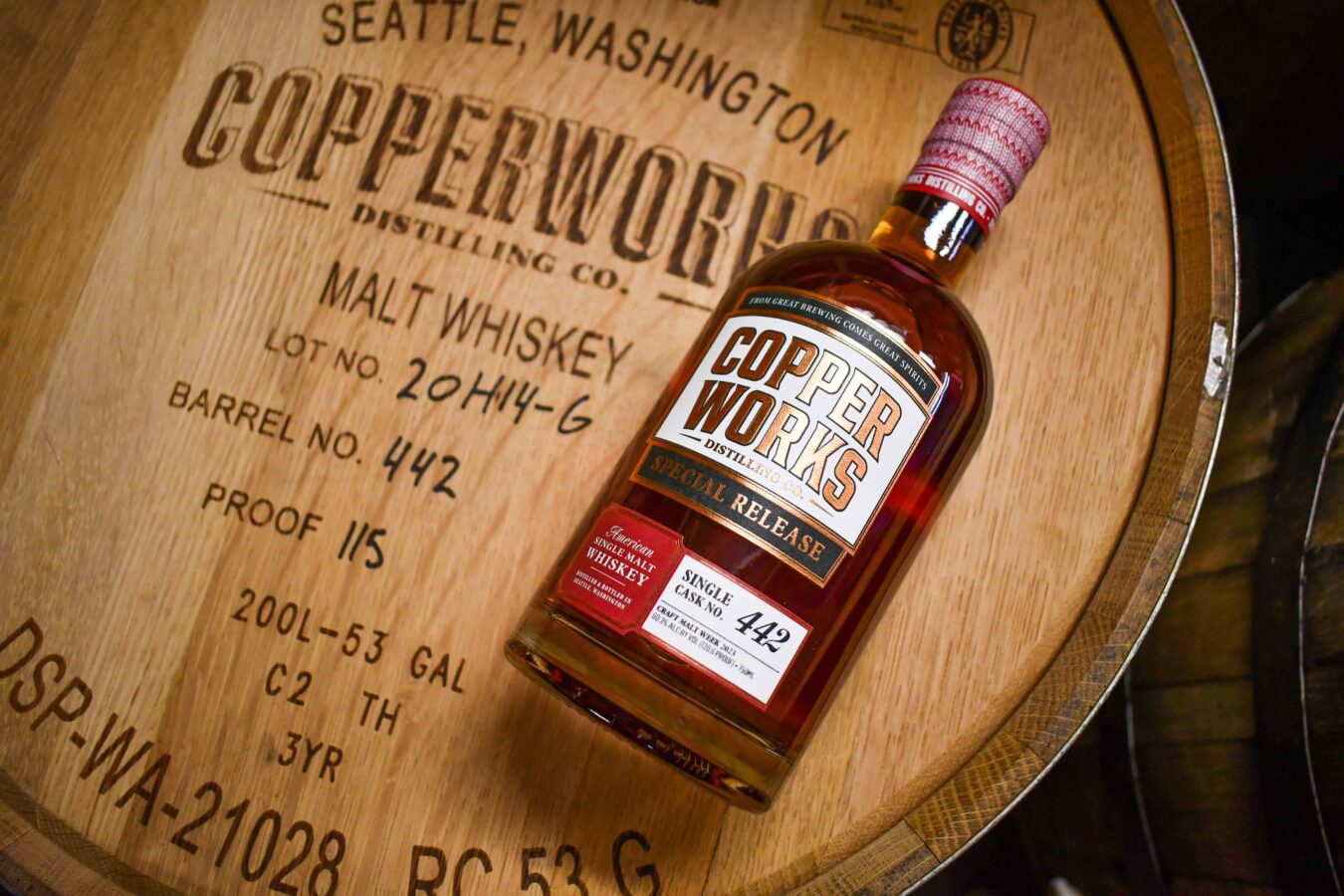 Copperworks Distilling Co. Releases Single Cask No. 442 in Honor of ...